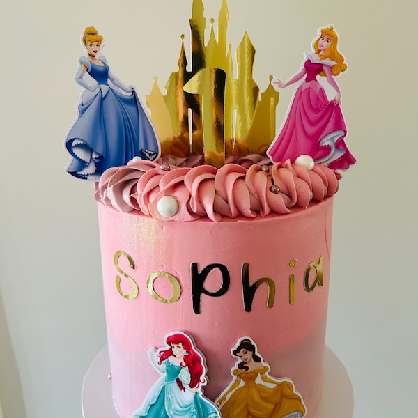 Princess Cake Topper / 4 Units. - Etsy