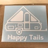 Personalized A-frame Pop up Camper Decal, A-frame Car Window Sticker ...