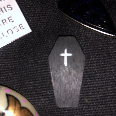 Wooden Coffin Pin Gothic Pin Halloween Pin Handmade Pin Witch Pin - Etsy