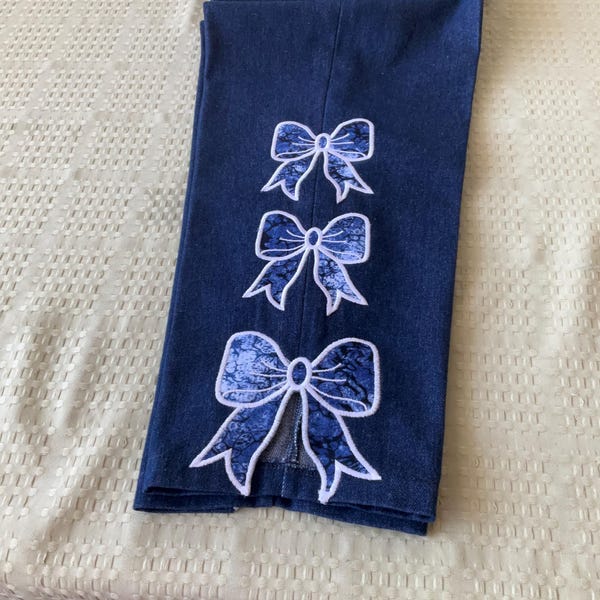 Side Bow Applique Machine Embroidery Design - 13 Sizes - Instant ...