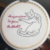 Cat Nap Modern Hand Embroidery Pattern Cute Animal Lover Cat - Etsy