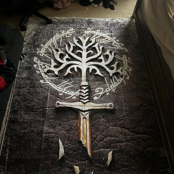 Sword Rug, Sword Decor, Movie Rug, Lord of the Rings Sword Rug, Movie ...