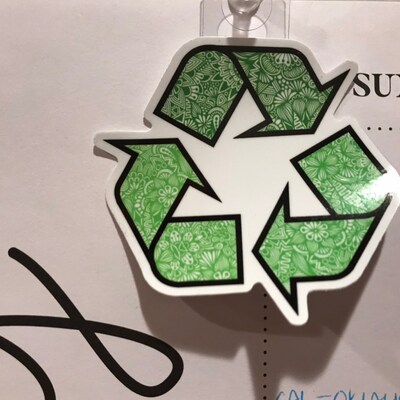 Recycle Sticker WATERPROOF - Etsy