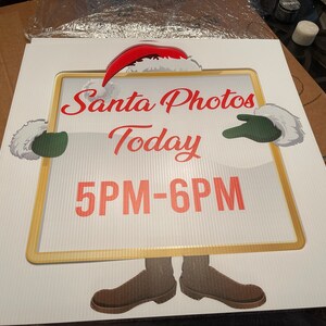 Santa With Bag Cut-out Yard Sign Cutout Comes With H-stake - Etsy