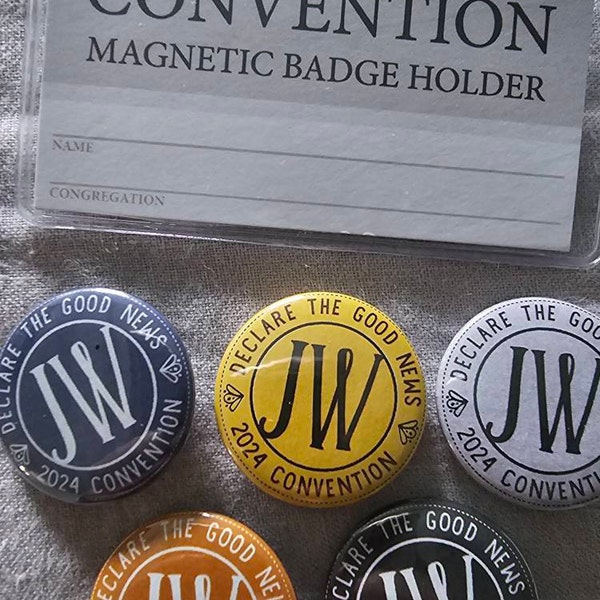 2025 Pure Worship Convention Button Pins - Art Deco Style - Jw Gifts ...