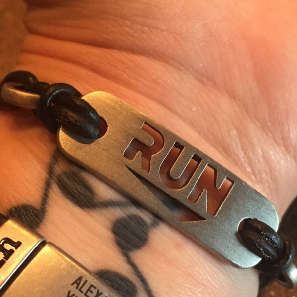 RUN - Running Bracelet: Multicolor, Black, & Pink, ATHLETE INSPIRED ...