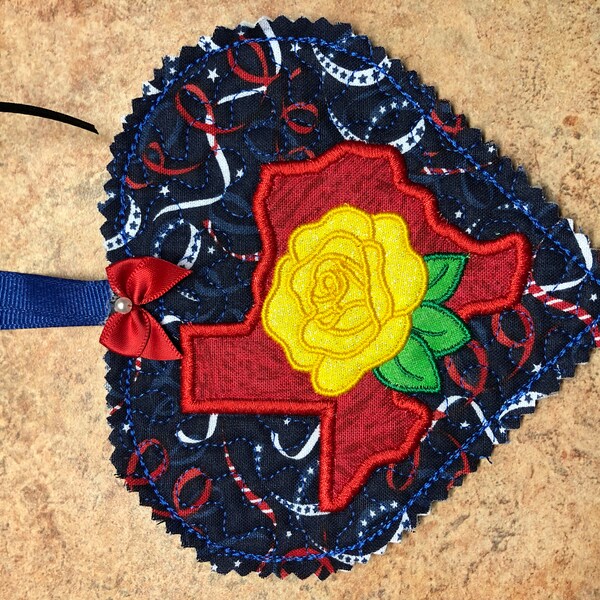 Rose Applique Embroidery Machine Design - Etsy