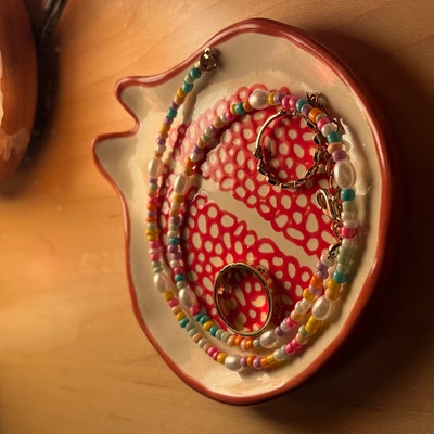 Round Ceramic Tray plate - Etsy