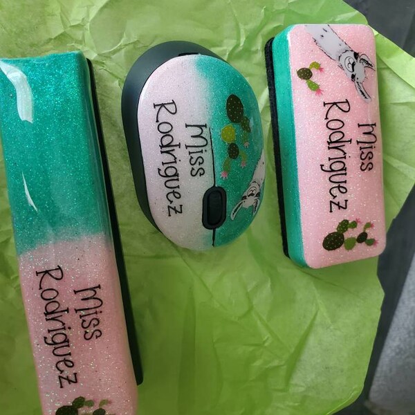 Mouse Desk Set, Minnie Stapler, Personalize Desk Set, Office Supply ...