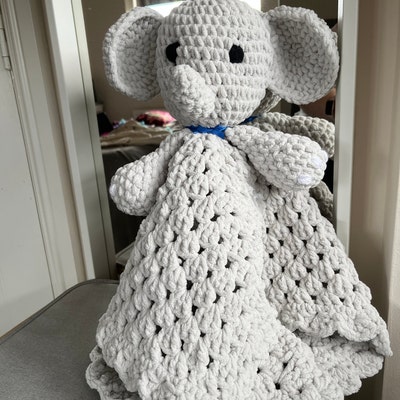 Kittens and Crochet Elephant Baby Security Blanket Pattern - Etsy