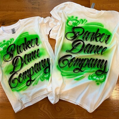 Airbrush T Shirt Script Name - Etsy