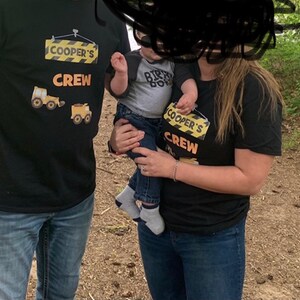 2 Shirt Set Birthday Crew Mom and Dad Matching Birthday Shirts - Etsy