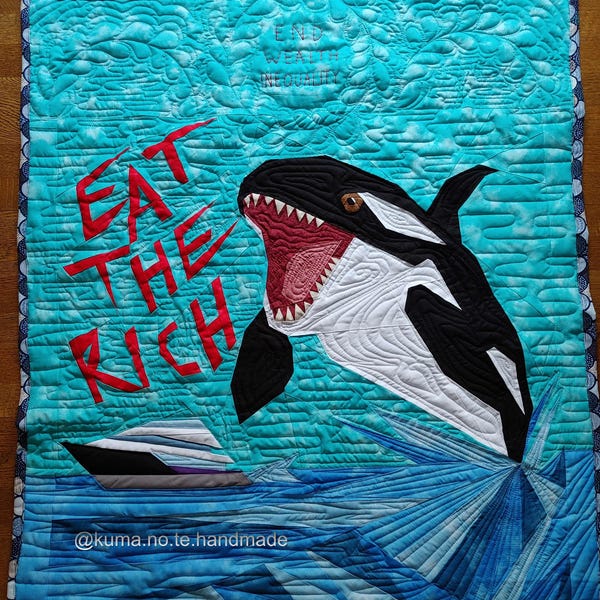 Eat the Rich: Killer Whale Orca Attacks Foundation Paper Piecing FPP ...