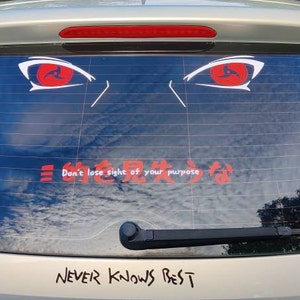 Red Eye Anime Sticker/decal - Etsy