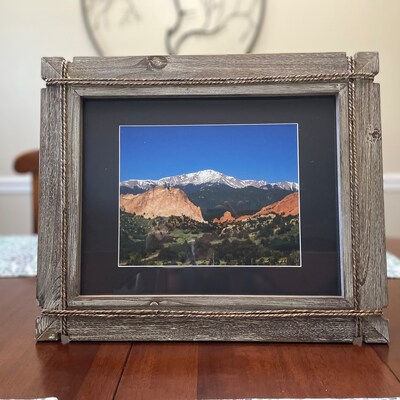 Wooden Picture Frame Vintage Style Rustic Looking Wood Frames for Table ...