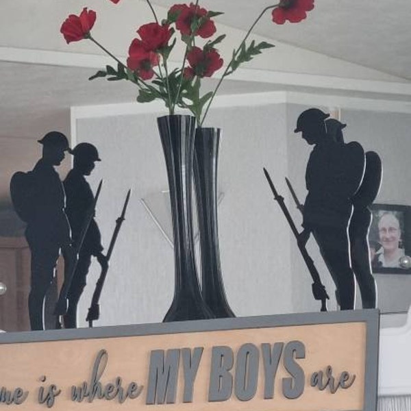Remembrance Day Standee Soldier Silhouette Memorial - Etsy UK