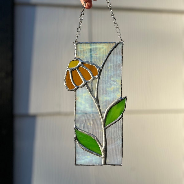 3 Flower Panels Stained Glass Pattern, PDF & PNG Digital Download - Etsy