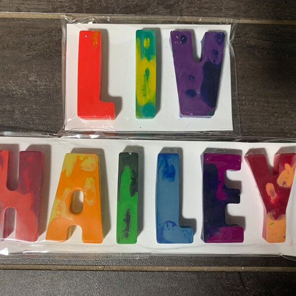 Personalized Name Crayons, Name Crayons, Letter Crayons, Custom Name ...