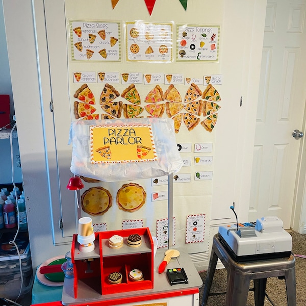 Pizza Parlor Dramatic Play, Pretend Play, Classroom Dramatic Play, Home ...