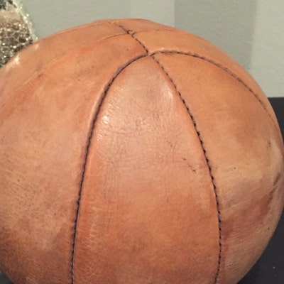 Antique Style Leather Basketball Great for Man Cave Vintage Basketball ...