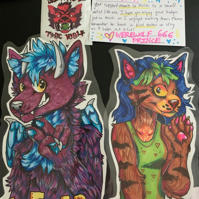 artwork and fursuits by werewolfprince666 on Etsy