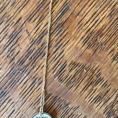 14K Solid Gold Scales of Justice Necklace, Lawyer Pendant, Dainty Scale ...