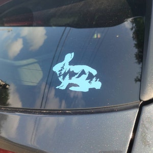 Jackalope Vinyl Decal Car Decals Bunny Rabbit Decal | Etsy