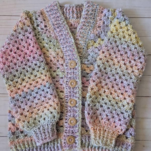 CROCHET PATTERN & VIDEO/ Mini Pop Cardigan Crochet Pattern / Easy Top ...