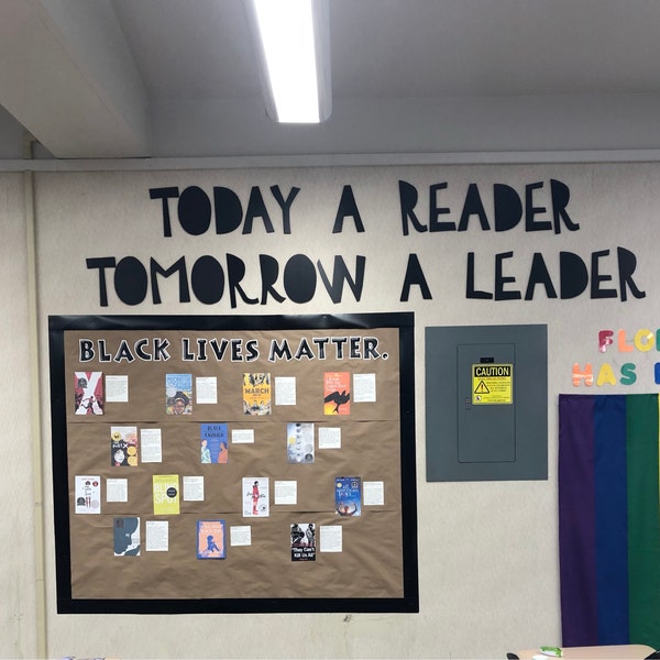 Today a Reader, Tomorrow a Leader, Classroom Decor, School Teacher ...