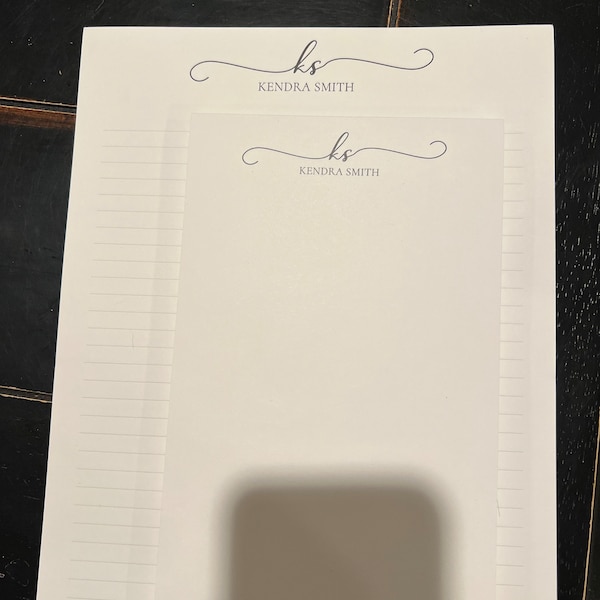 Personalized Monogram Writing Sheet - Customized Script Monogram ...