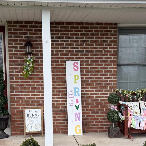 Easter Porch Leaner, Easter Bunny Porch Leaner, Easter Porch Leaner ...