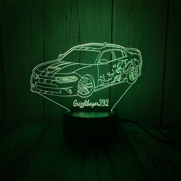 Kirby Personalized LED Table Lamp, Multicolor 3d Illusion Night Light ...