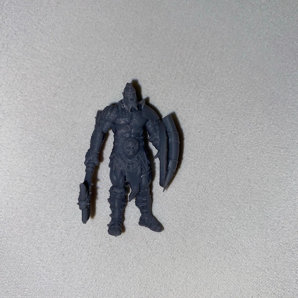 Orc Orog / Half-orc Fighter Barbarian DND Resin 28mm Scale Dungeons ...