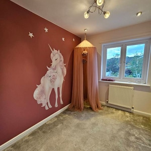 Kids Bed Canopy for Girls, Soft Smooth Play Tent, Crib Netting, Reading ...