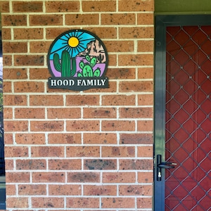 Custom Cactus Metal Sign,cactus Metal Wall Art,metal Cactus Wall Decor ...