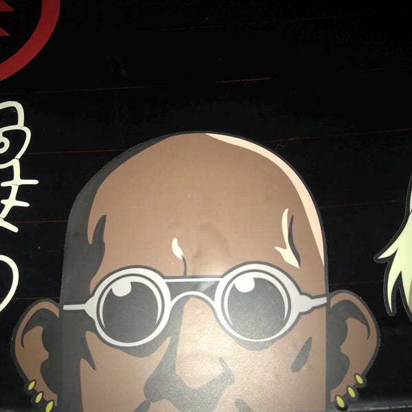 Mischievous Magician Peeking Decal - Shonen Action Fantasy Anime ...