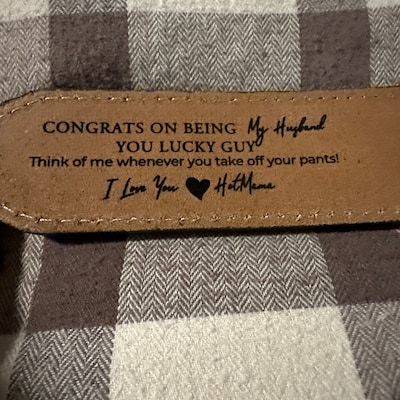 Father's Day Leather Belt, Customized Belt for Him, Personalized Belt ...
