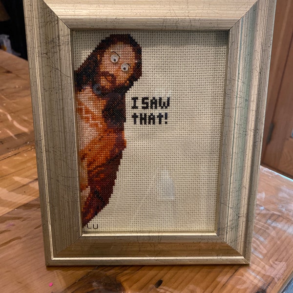 Peeking Jesus Cross Stitch Pattern Digital Snarky Funny Christ Xstitc ...