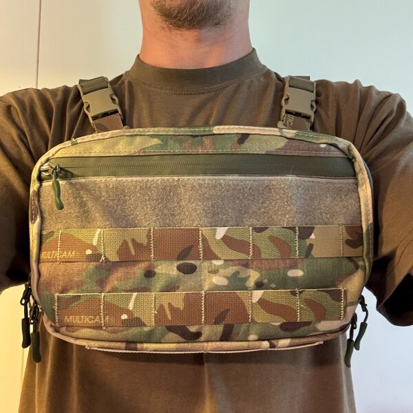 Chest Pack Handmade Zipper Chest Rig Bag Cordura Tactical Gear Chest ...