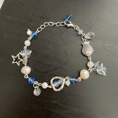 Wave to Earth Bracelet Flaws and All Handmade Beaded Charm Bracelet ...