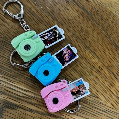 Mini Camera Keychain and Your Own Personalized Photo. Camera Keychain ...