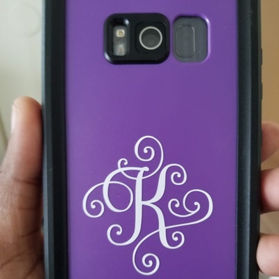 Initial Decal Monogrammed Decal Initial Sticker Elegant Initial Tumbler ...