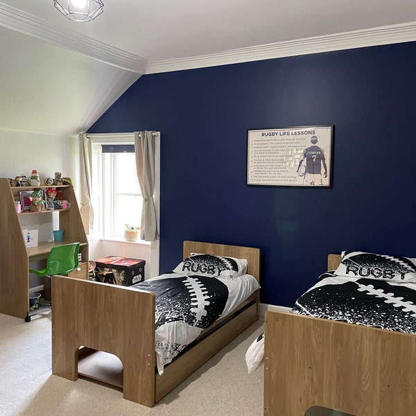 Rugby Player Art, Personalized Rugby Life Lesson, Vintage Wall Art ...