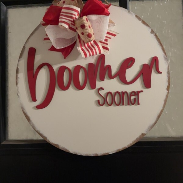 OU Door Hanger | Oklahoma | OU Door Sign | Oklahoma Sooners ...