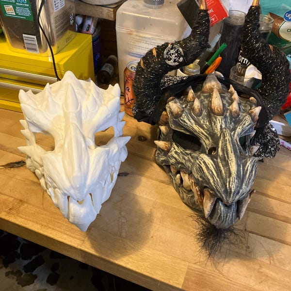 Cosplay Skulldog Skull Dog Mask Fursuit Animal Mask Halloween Cosplay ...