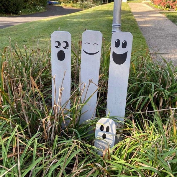 Halloween Ghosts | Wood Ghost Set | Rustic Ghosts | Halloween Decor ...