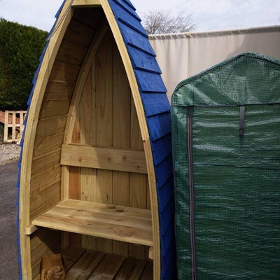 Boat Shaped/gothic Single Seat Garden Bench/arbour-delivered ...