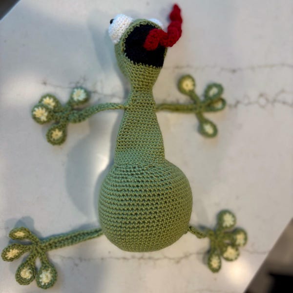 The Original Squashed Frog Door Stopper Amigurumi Instant Download PDF ...