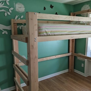 Full-sized Loft Bed Instructions/plans to Build Your Own EASY DIY ...