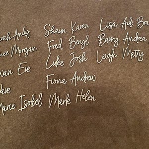 Personalised Place Names Wooden Place Names Unique Wedding Favours ...